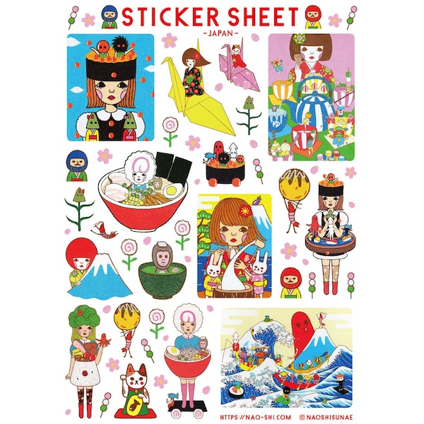 Japanese Sticker Pack - Etsy