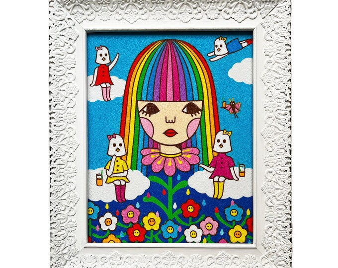 8x10 SUNAE (sand Art) -nijiko Cafe- - Etsy