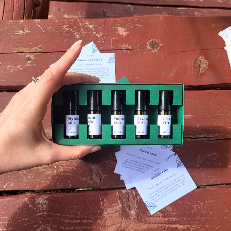 Water Sign 5ml Perfume Personalized Zodiac Set Natural Essential Oil ...