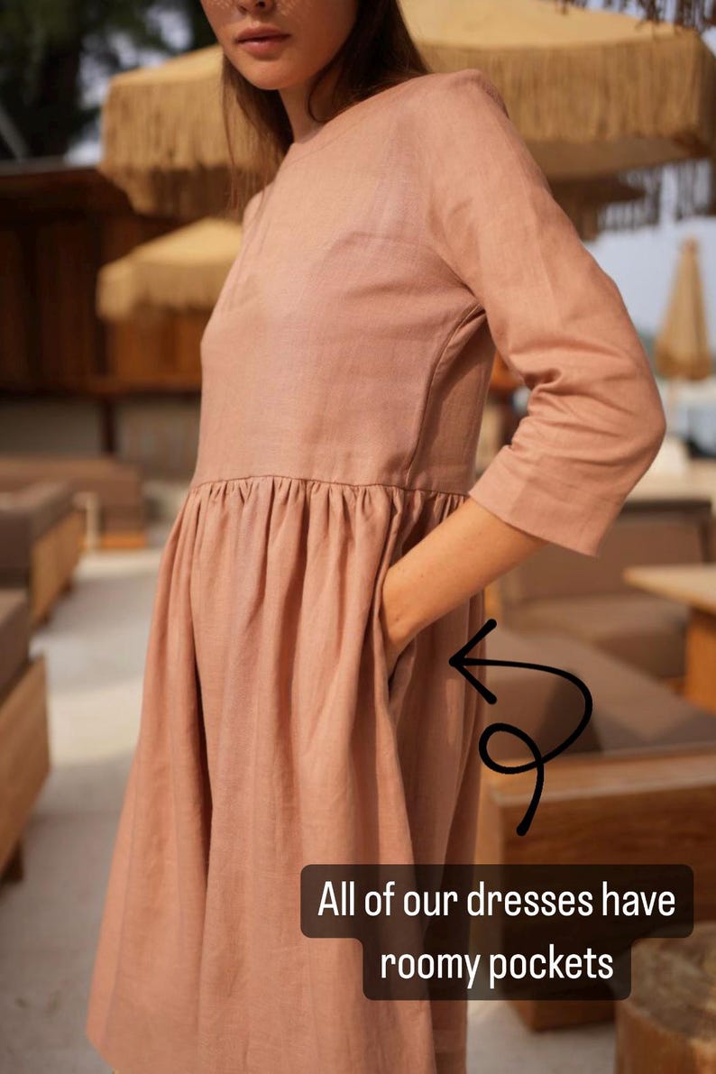 Cottagecore Long Linen Dress, Renaissance Dresses for Woman, Romantic ...