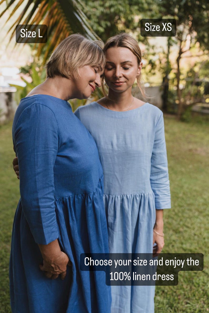 Cottagecore Long Linen Dress, Renaissance Dresses for Woman, Romantic ...