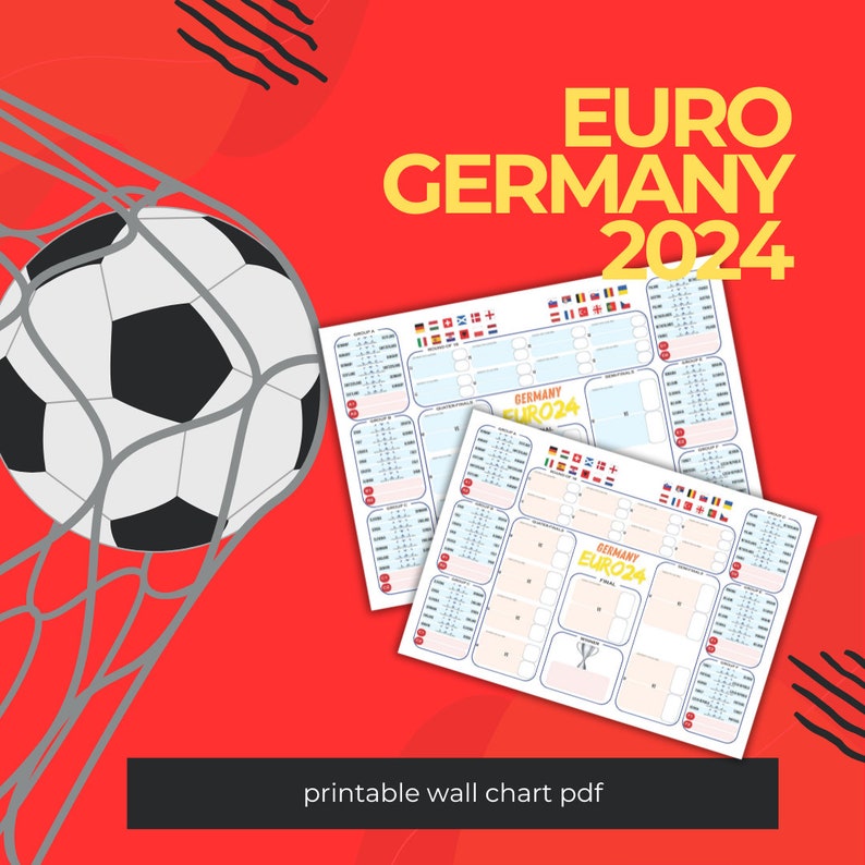 Euro 2024 Wall Chart Printable - Etsy UK