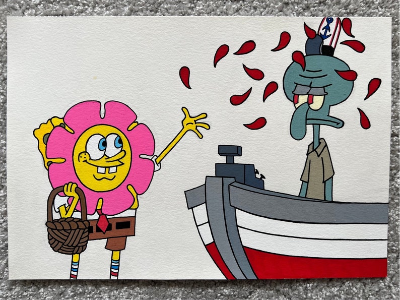 Spongebob Scene Original - Etsy