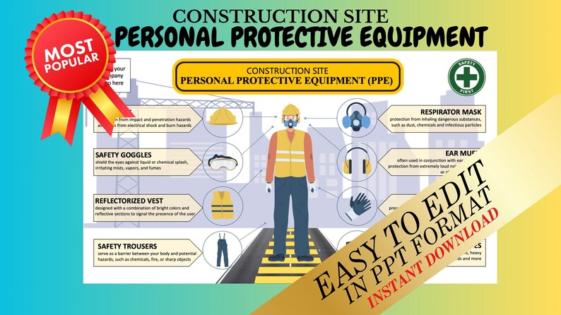 Personal Protective Equipment Template Editable PPT File HR Template HR ...