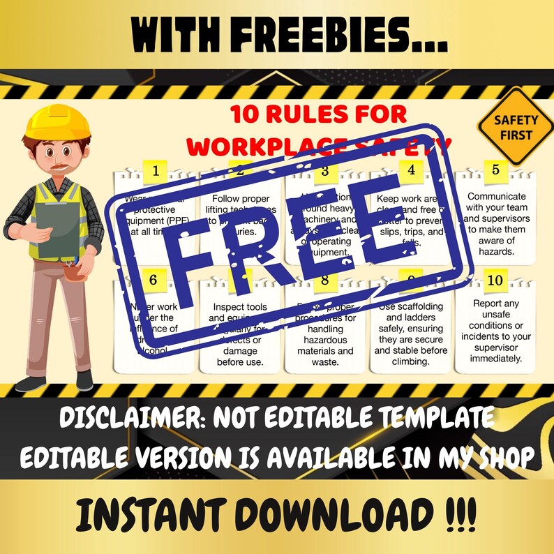 Construction Project Safety Checklist Templates Editable Construction ...