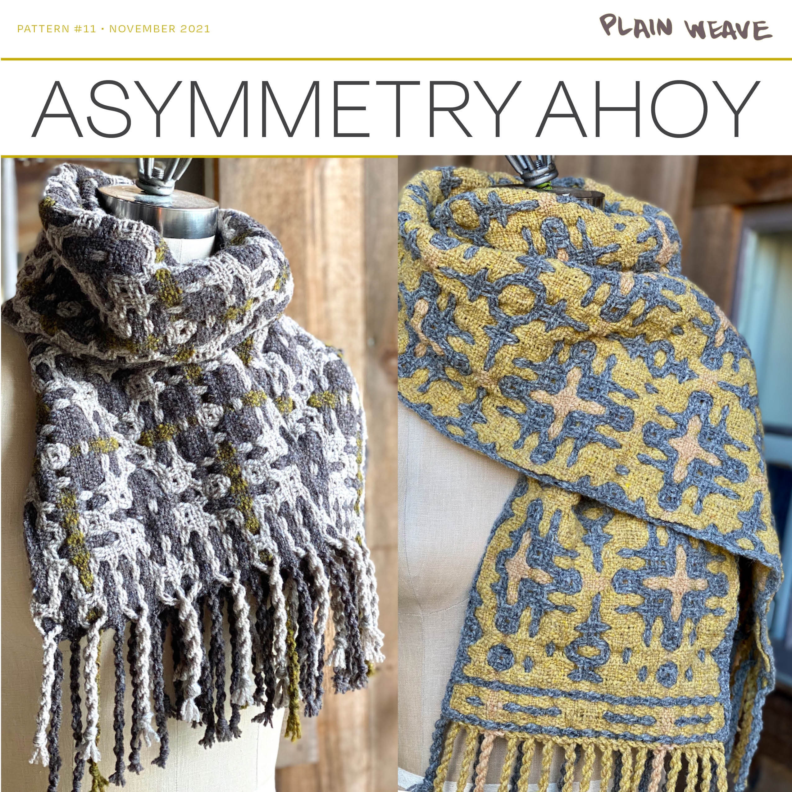Asymmetry Ahoy Scarf Pattern - Etsy