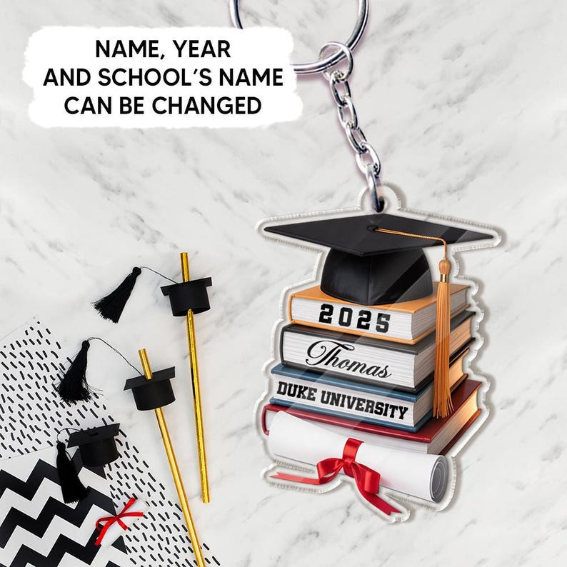 Personalized Graduation Class of 2025 Keychains, Senior 2025 Gifts ...