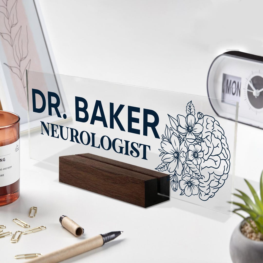Personalized Neurologist Desk Name Plate, Plate for Psychologist ...