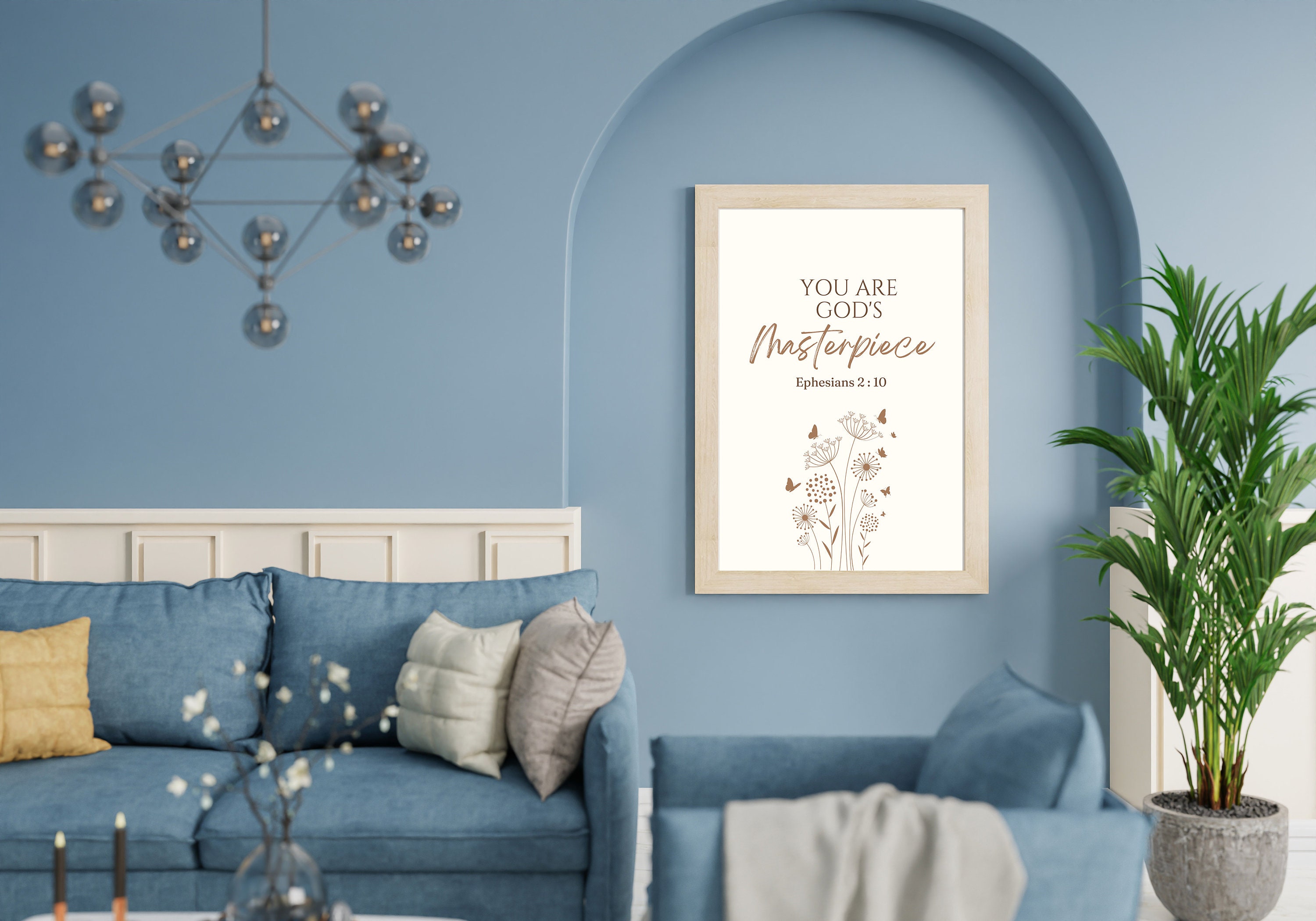 You Are God's Masterpiece Ephesians 2:10 Printable | Scripture Wall Art ...