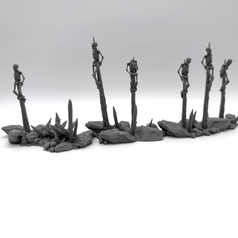 Fantasy Terrain Scatter Barricades Impaled Skeleton Spike Barrier for ...