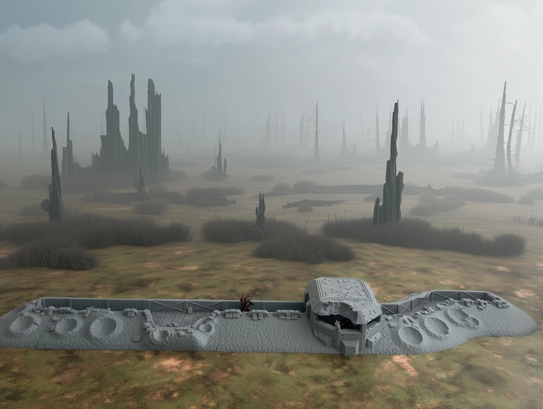 Modular Trenches With Bunker – Terrain for Warhammer 40K, Kill Team ...