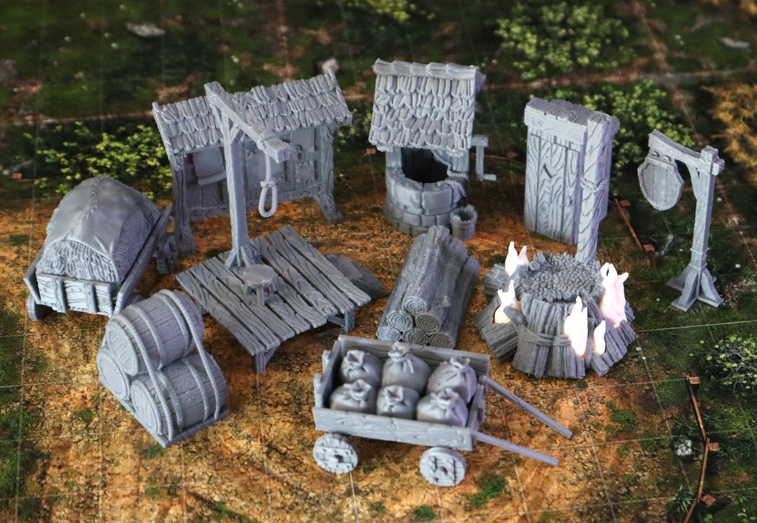 Everything You Need for a Lively City! Scatter Terrain Gallows Witch ...