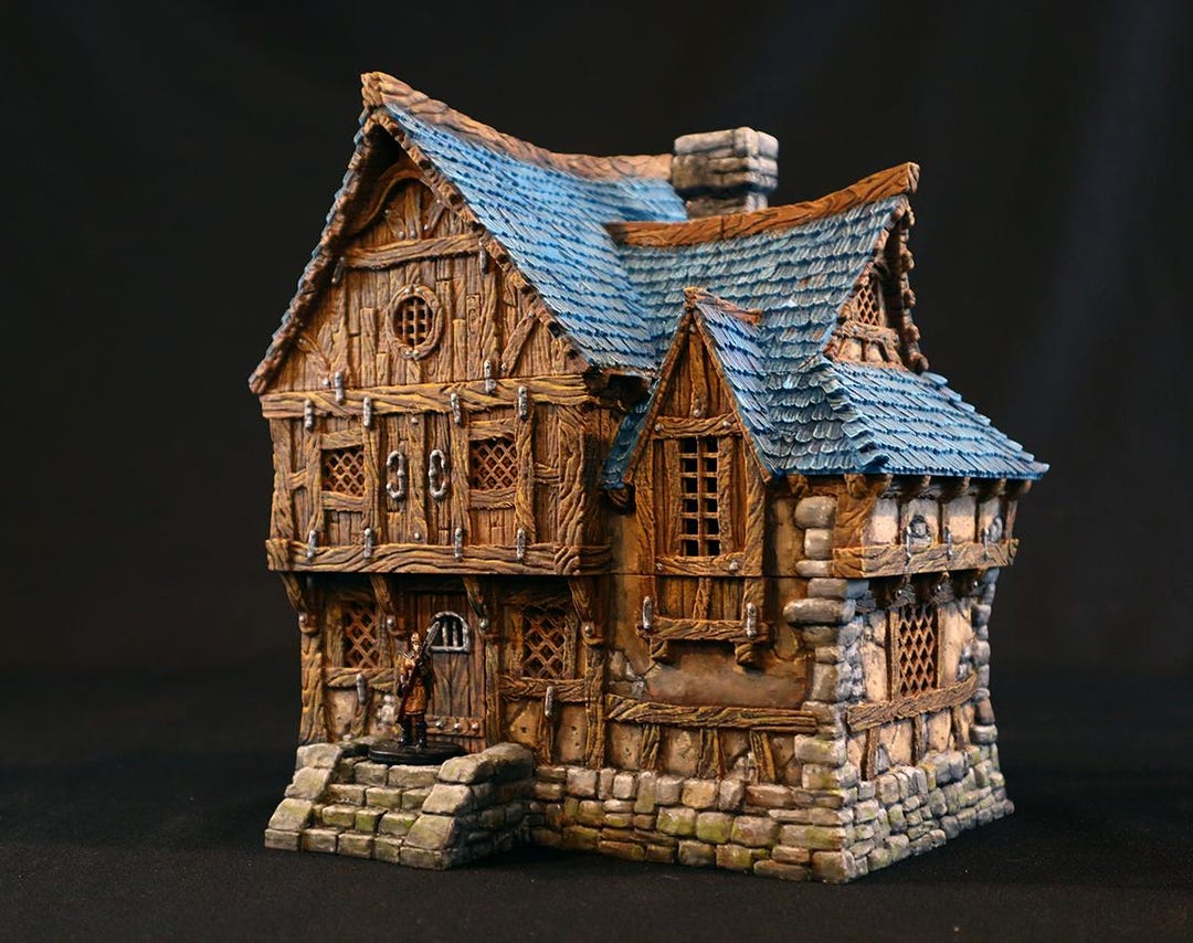 Medieval Guest House: Fantasy Tabletop RPG Terrain, 28-32mm Scale - Etsy