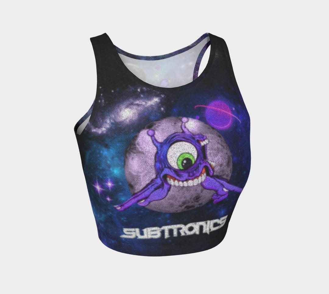 Planet Cyclops Athletic Crop Top | Cyclops Army Merch | Custom Rave ...