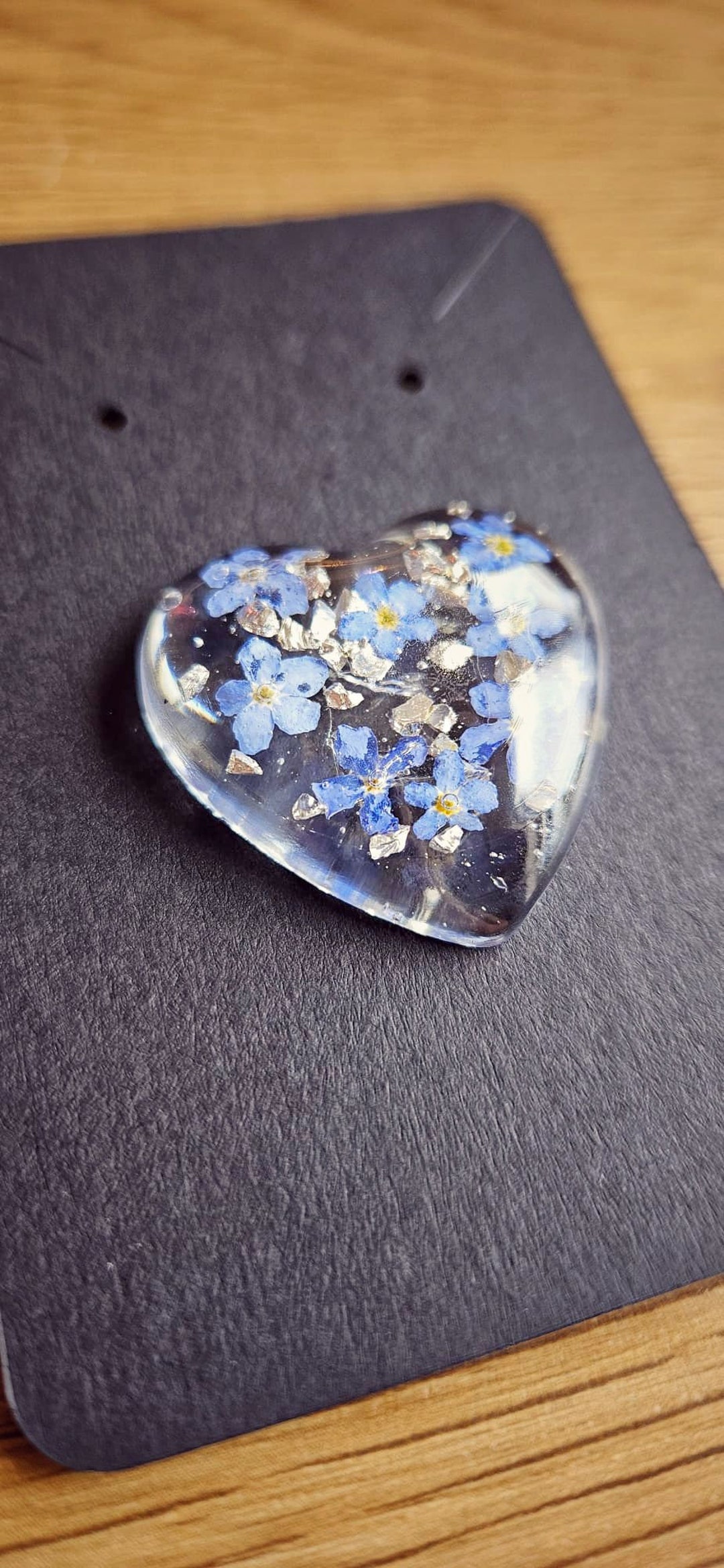 Handmade Forget Me Not Pocket Hug Gift, Memorial Dementia Alzehimers ...