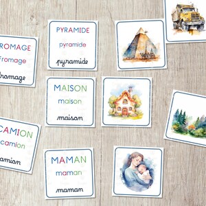 Montessori Series Reading Cards, Learning to Read in French – Beginner ...