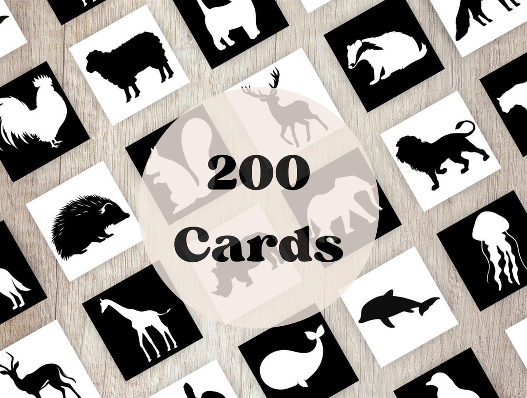 200 Montessori Baby Sensory Cards, Baby Cards, Cards for Babies ...