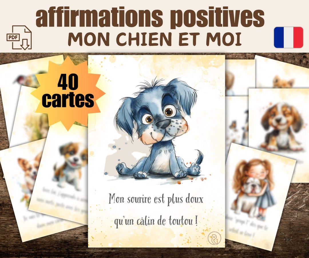Positive Affirmations for Kids to Print, in French , 40 Kind Phrases ...