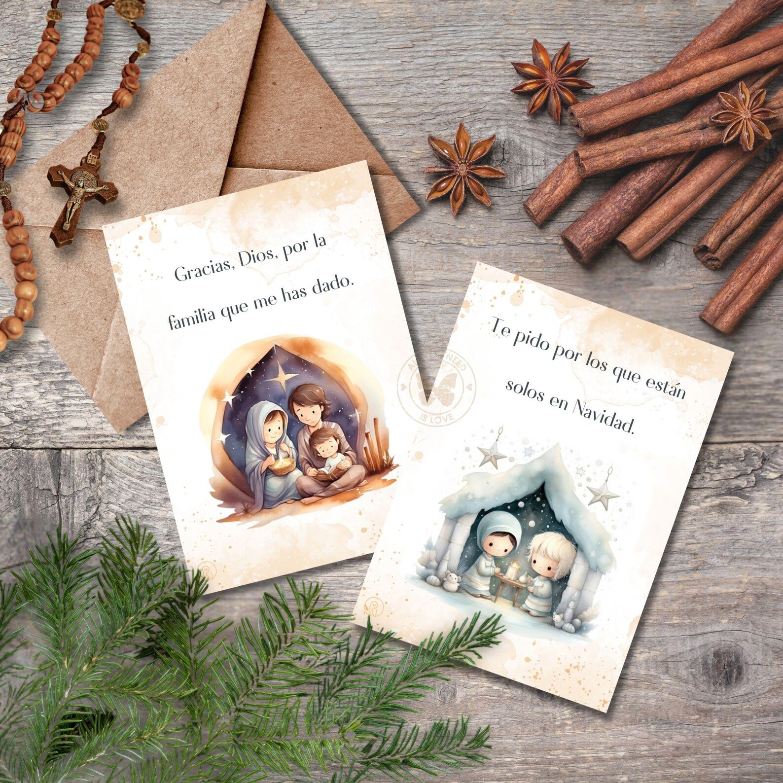 25 Printable Christmas Prayer Cards in Spanish, Advent Calendar for ...