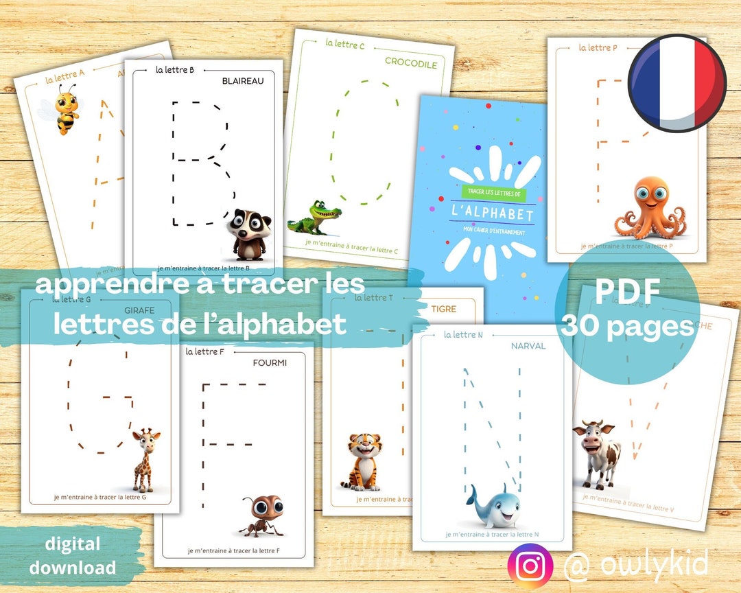 BUSY BOOK ALPHABET, Exercise Sheets, Learning Writing, Tracing Letters ...