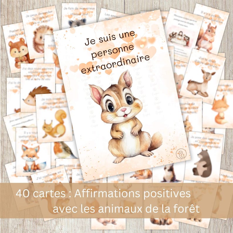 40 Positive Affirmations for Children in French | Printable ...