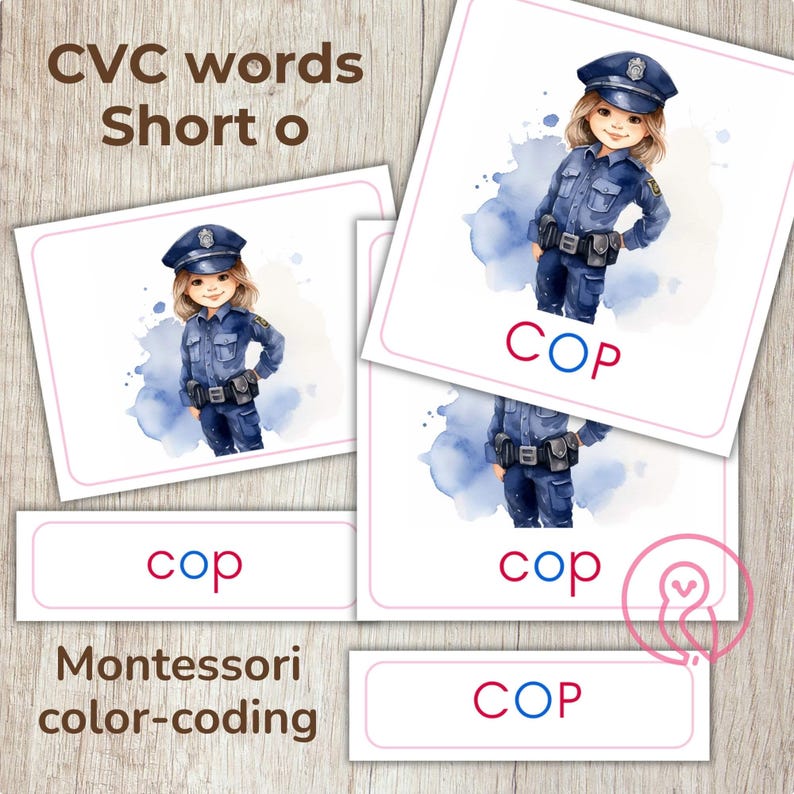 3-part Cards for CVC Words - Printable CVC Word Game in English – Short ...