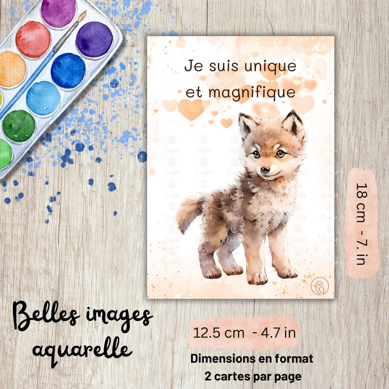 40 Positive Affirmations for Children in French | Printable ...