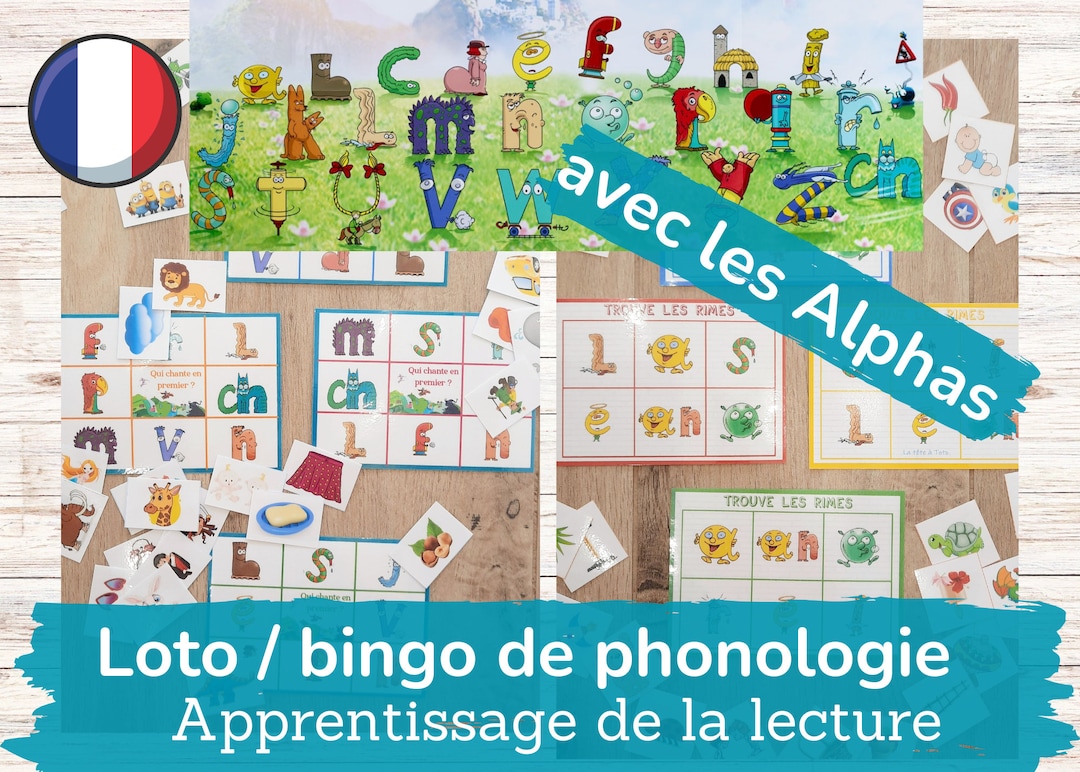 Loto Bingo of Phonology With the Alphas - Etsy