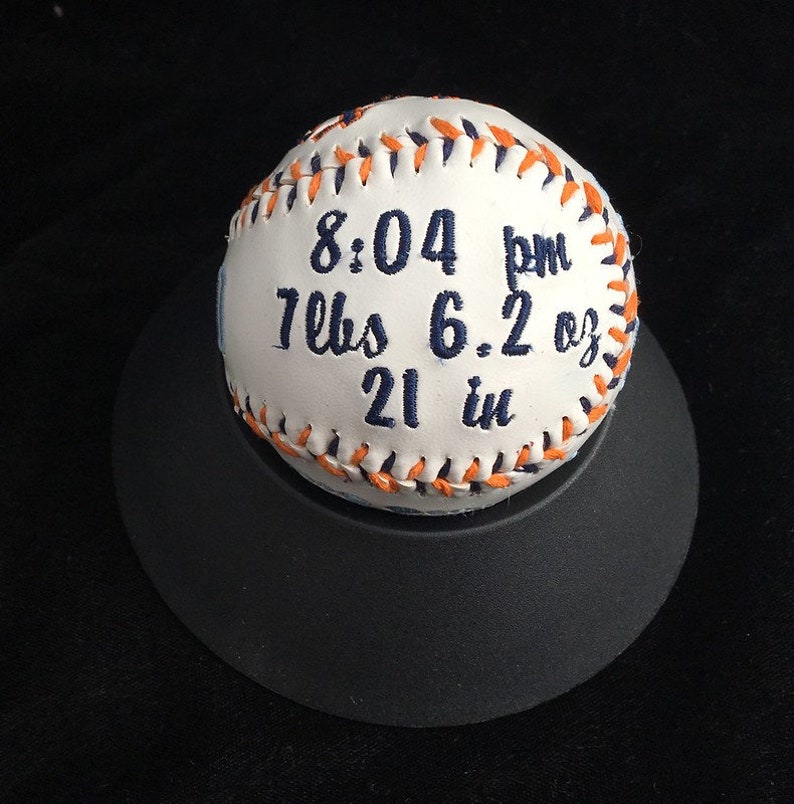 Custom Embroidered and Personalized Regulation Baseball With up to Six ...