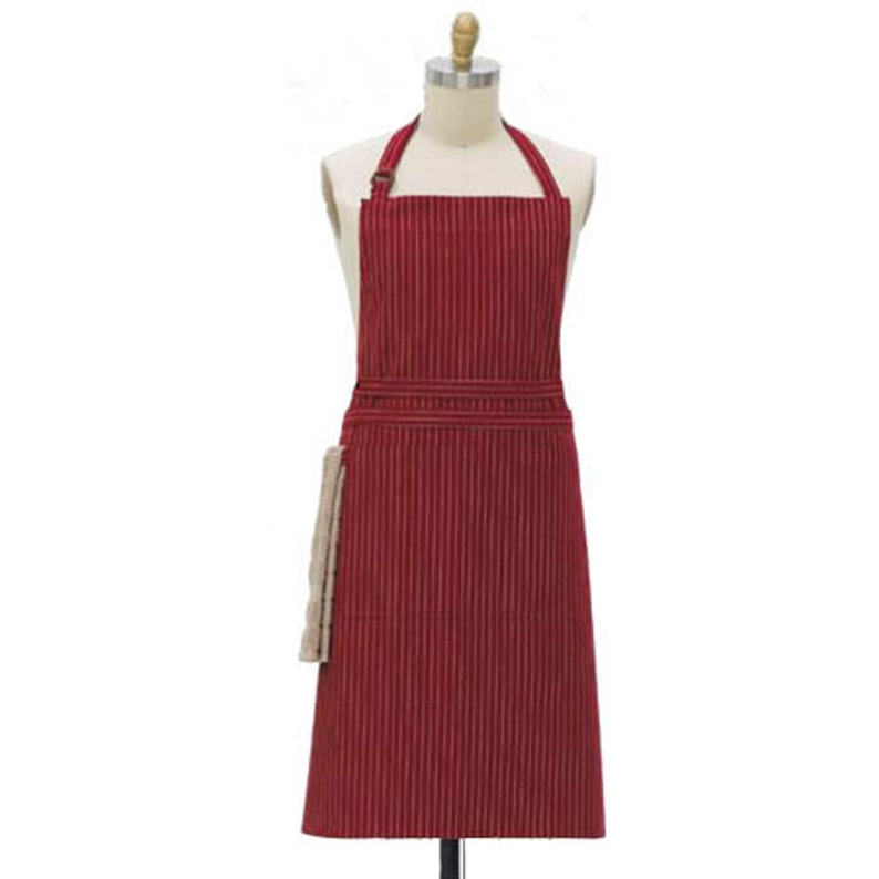 Super Size Pin Stripe Apron With Scroll and Nana's Kitchen | Etsy