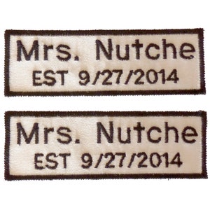 Personalized Embroidered Wedding Shoe Labels - Etsy