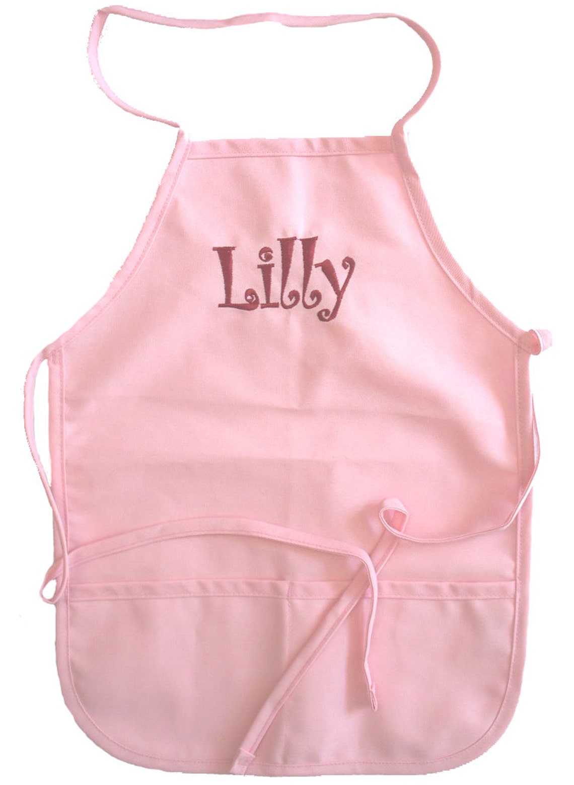 Royal Blue Child's Apron With Name Embroidered - Etsy