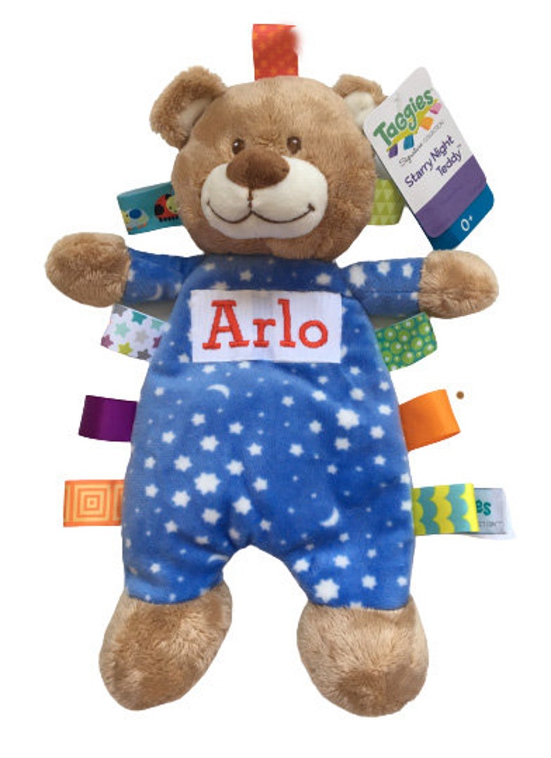 Custom Embroidered Personalized Character TAGGIES™ Starry | Etsy