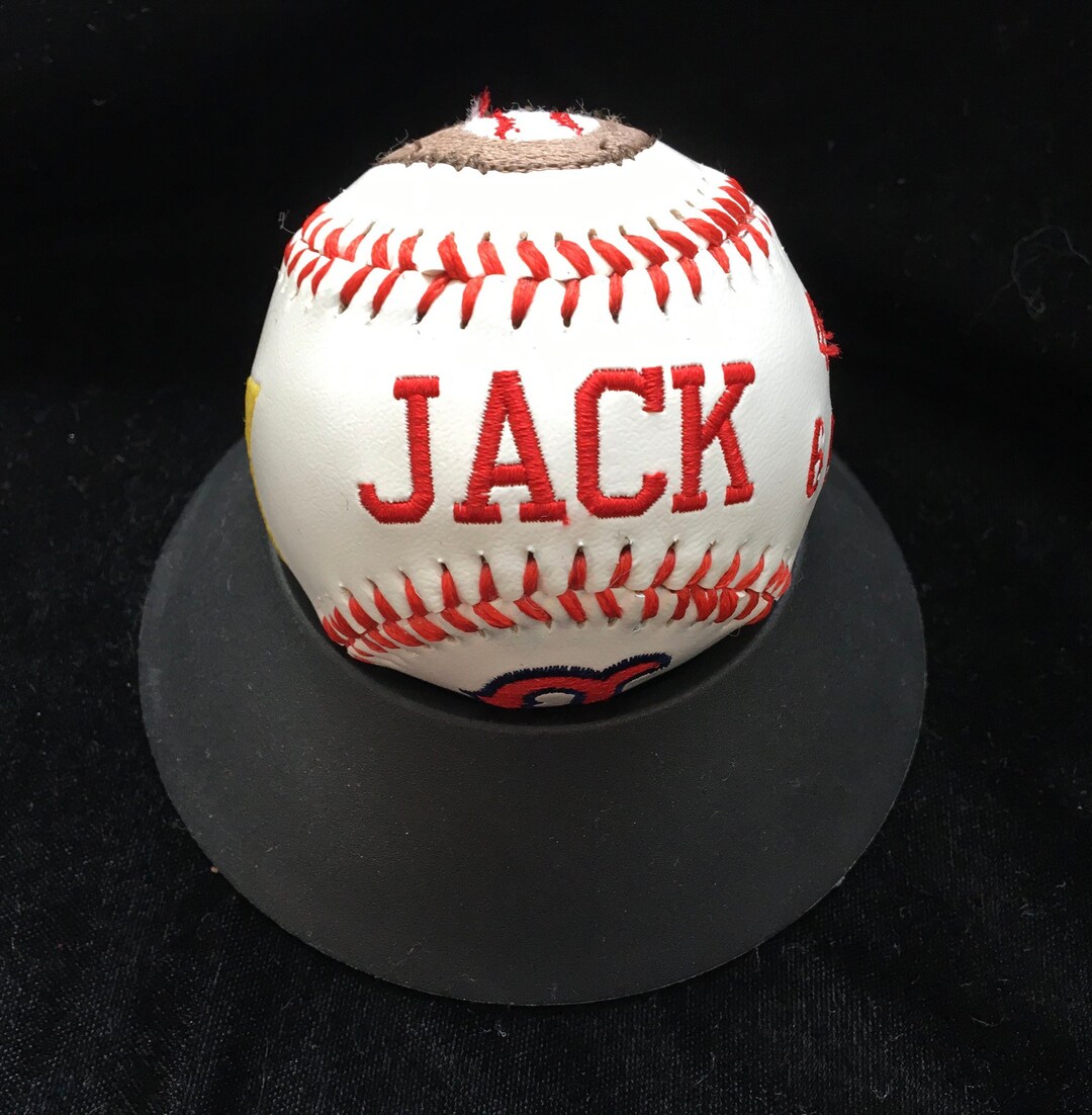 Custom Embroidered and Personalized Regulation Baseball With up to Six ...