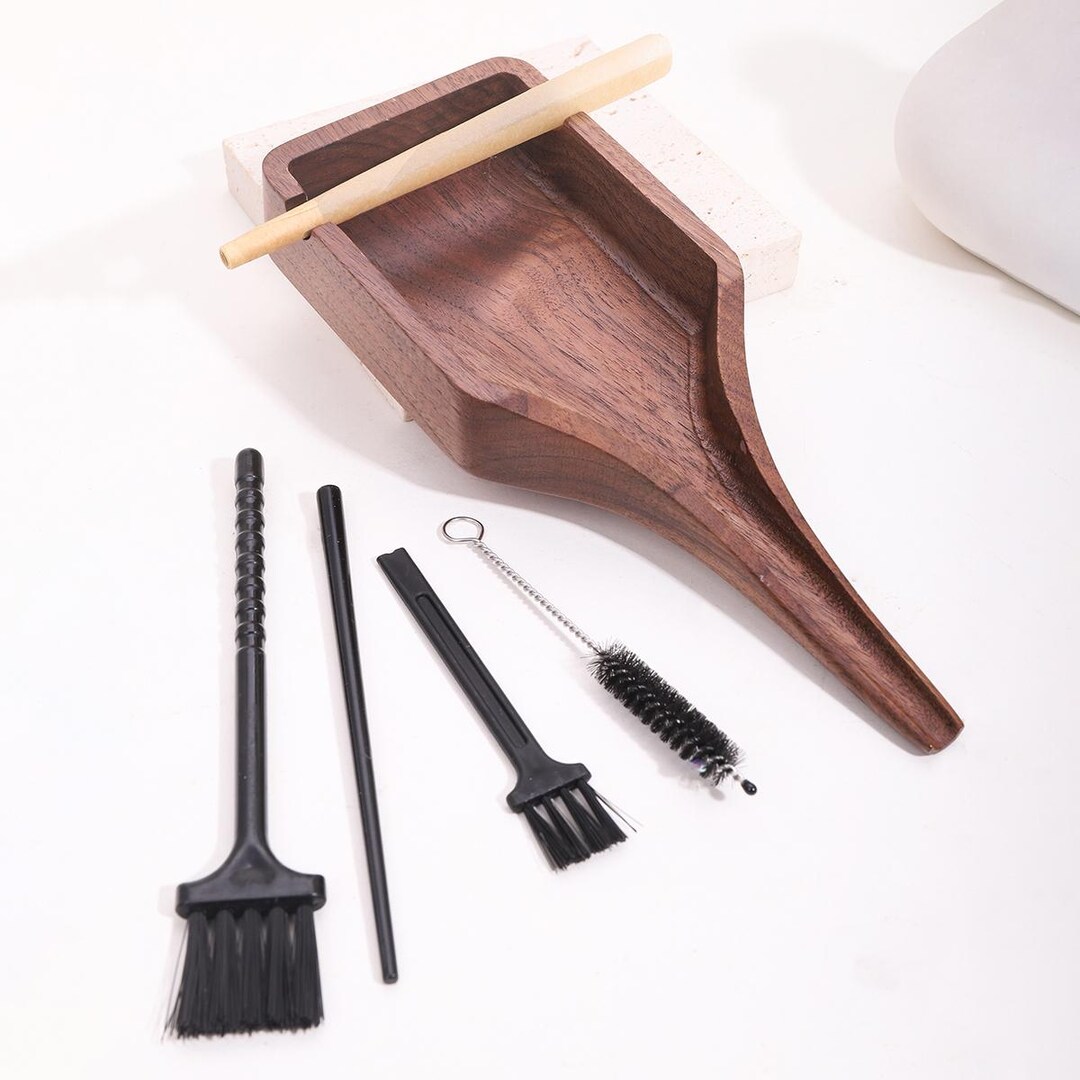 Handcrafted Vintage Walnut Wood Funnel Cone Loader Gift Set 5-piece ...