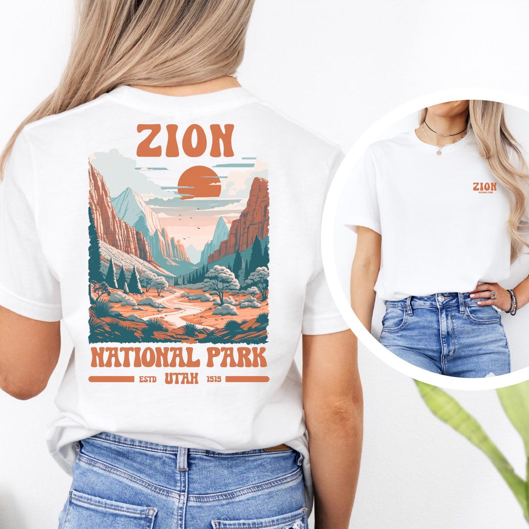Zion National Park Shirt, Utah Shirt, National Park Shirt, Zion ...