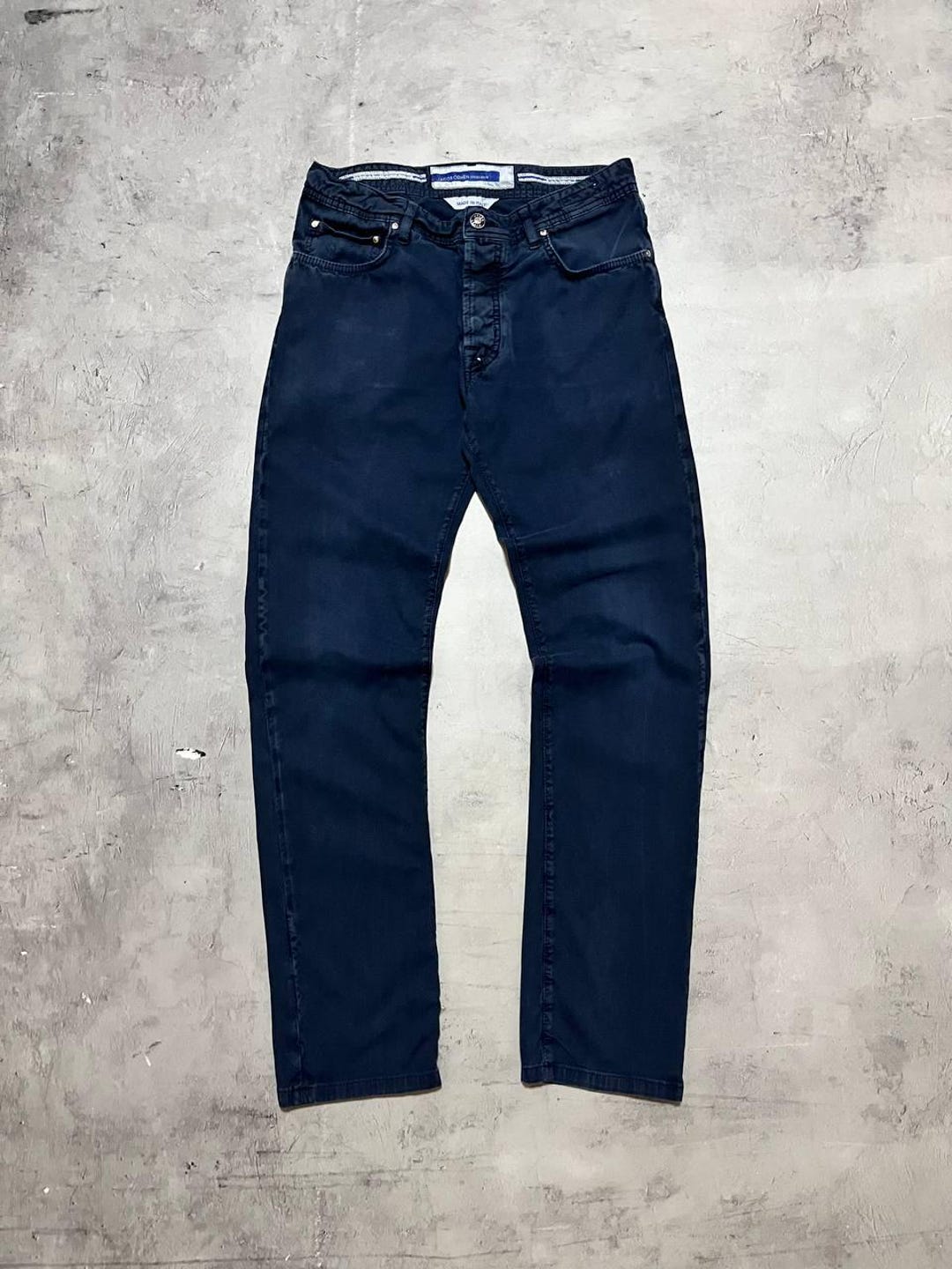 Jacob Cohen Bard Jeans Men W33 Blue Button Fly Italy Made Pant Luxury ...