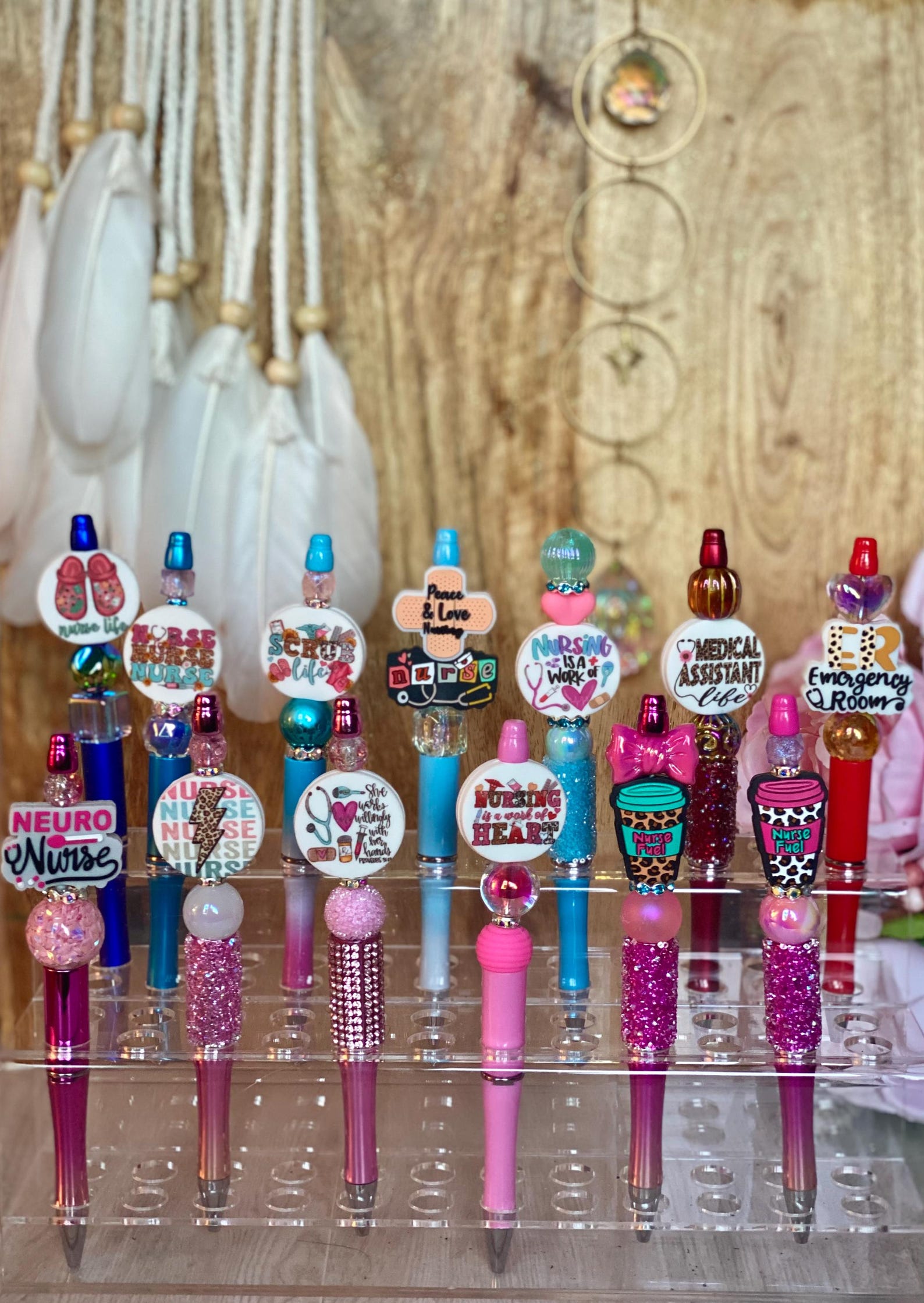 Nurse Theme Beaded Pens | Beaded Pens | Nurse Pens | Handmade | Medical ...