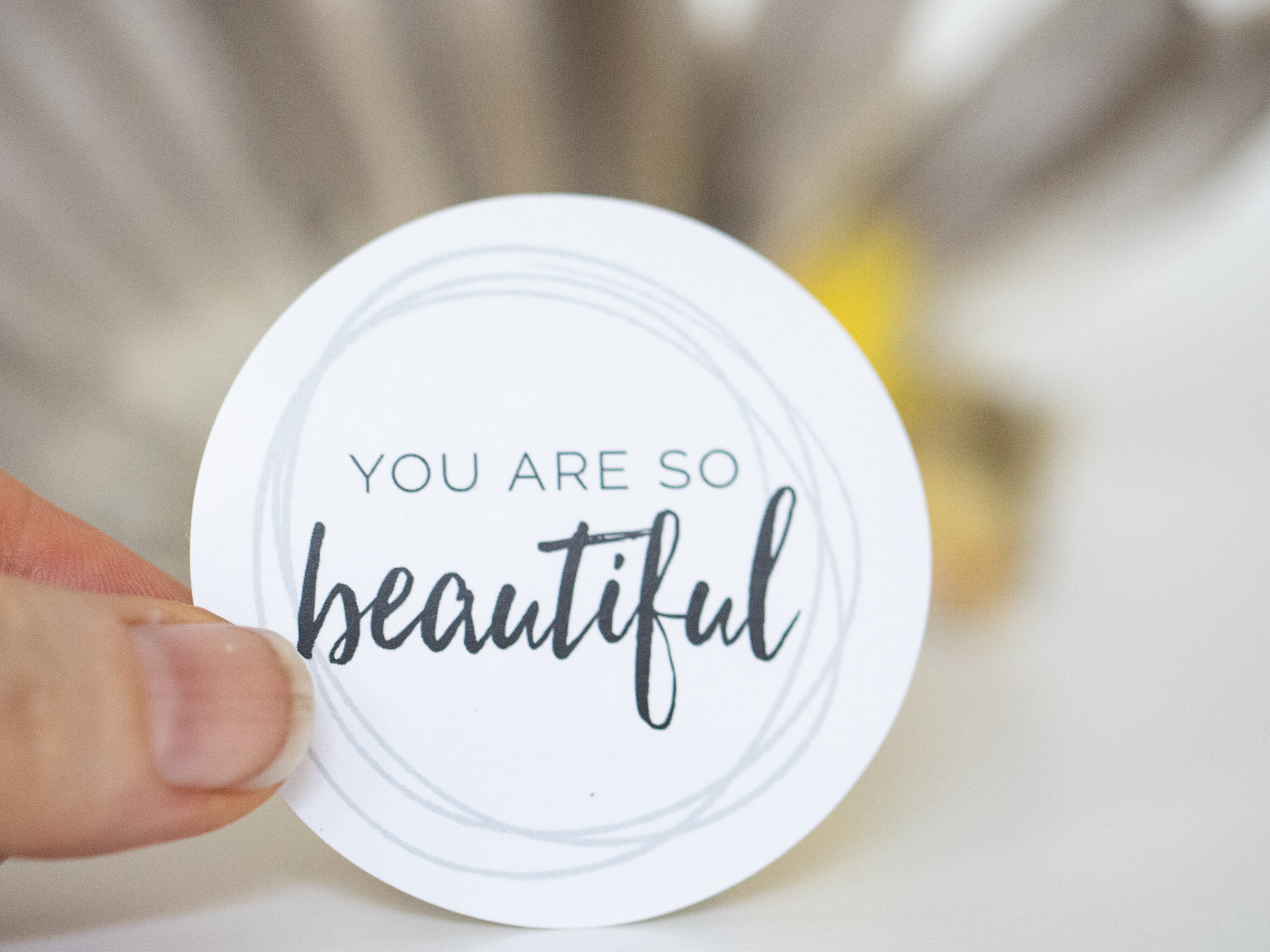 You Are so Beautiful Sticker 2 Inch Circle Sticker | Etsy
