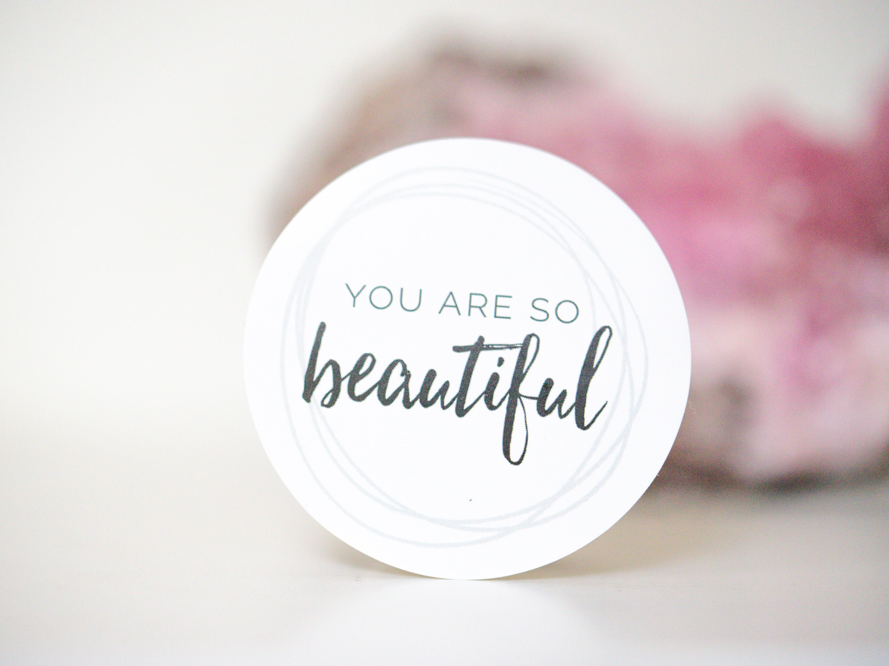 You Are so Beautiful Sticker 2 Inch Circle Sticker - Etsy