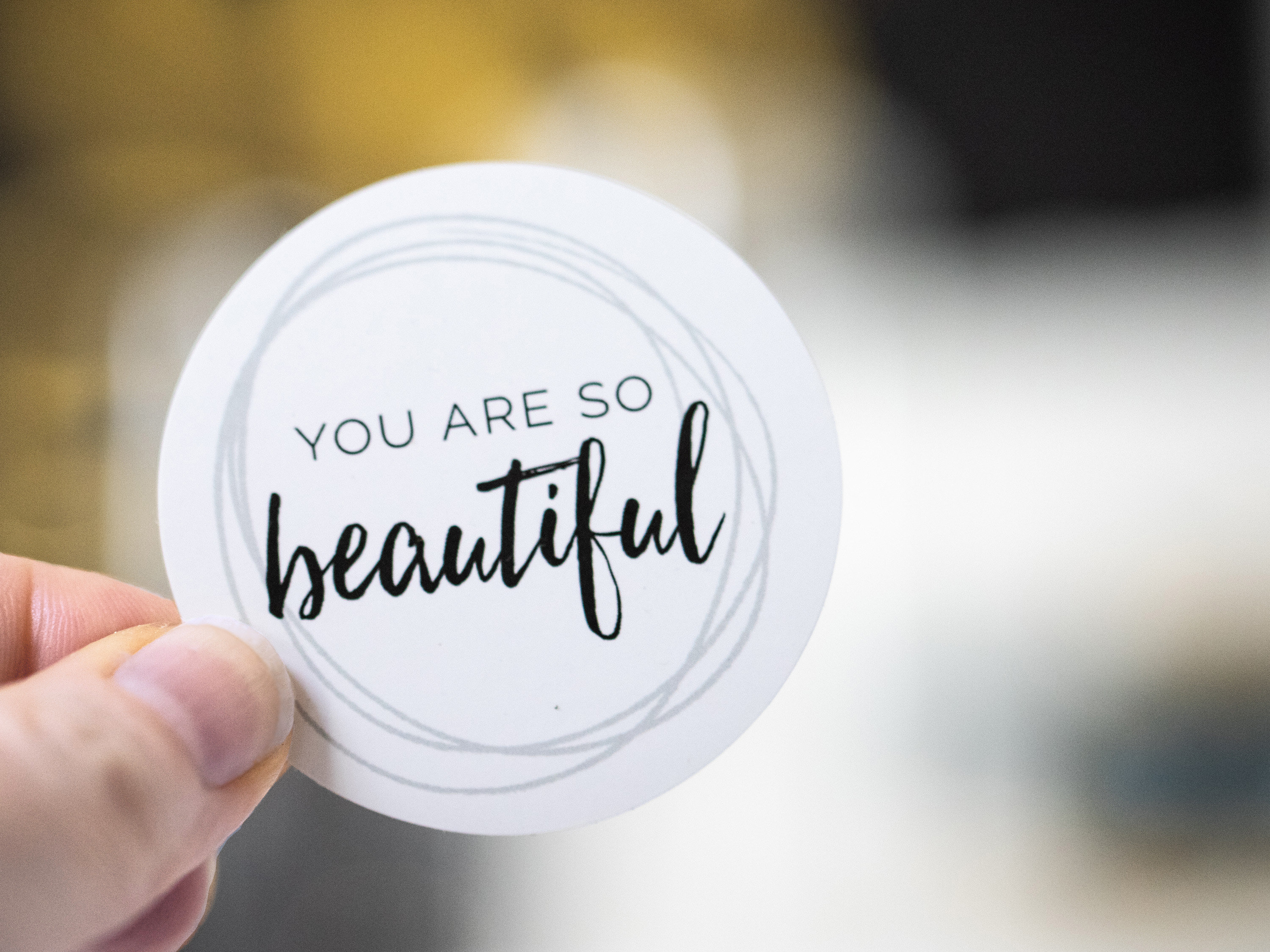 You Are so Beautiful Sticker 2 Inch Circle Sticker - Etsy