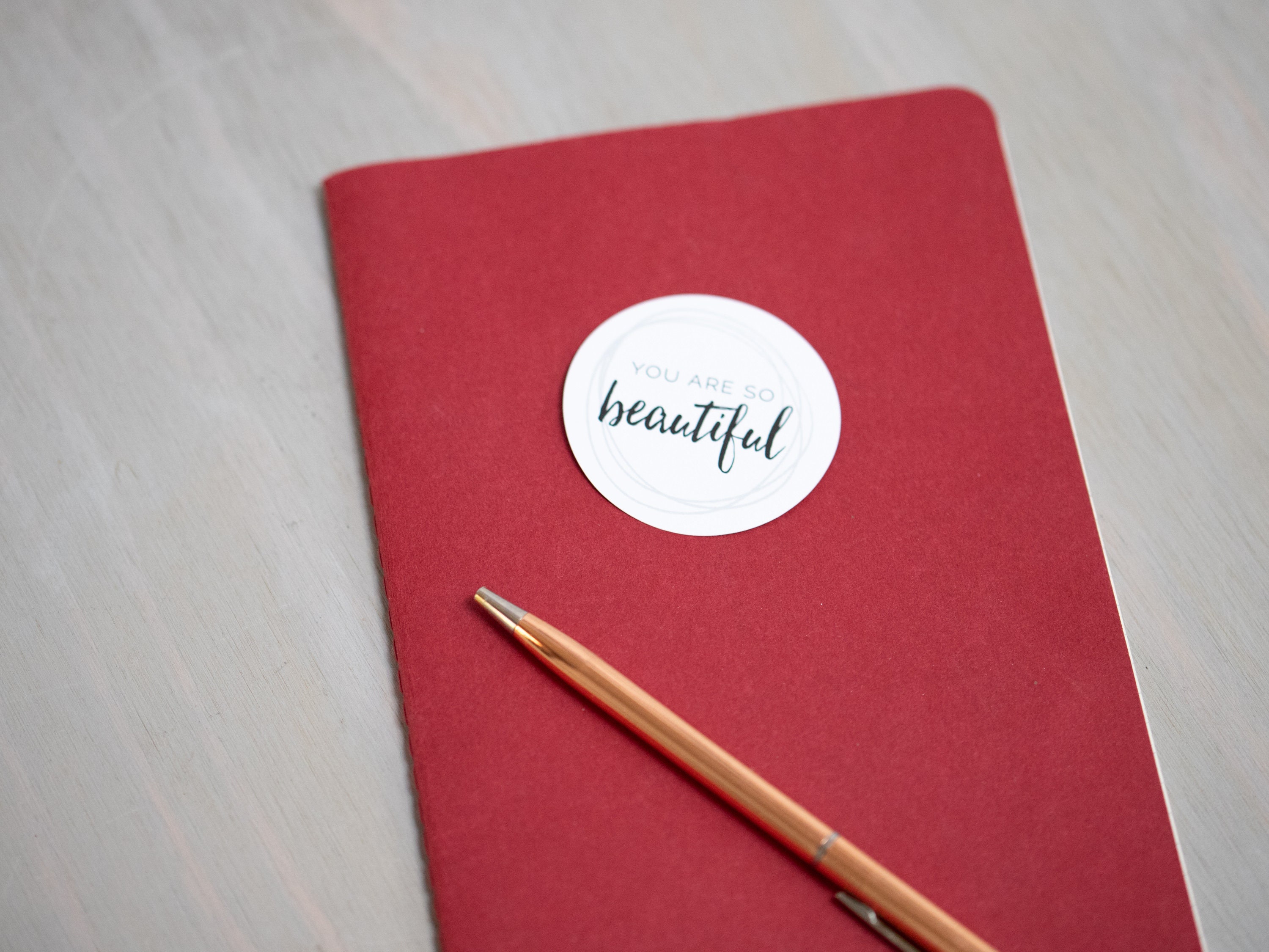 You Are so Beautiful Sticker, 2 Inch Circle Sticker, Inspirational ...