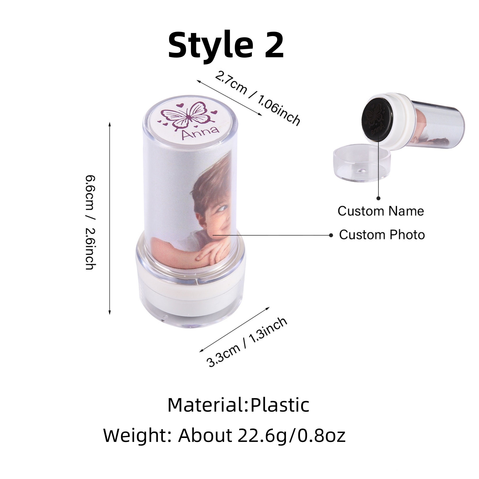 Clothing Label Stamp Custom Name Photo Stamp Kids Stamp Fabric Stamp ...