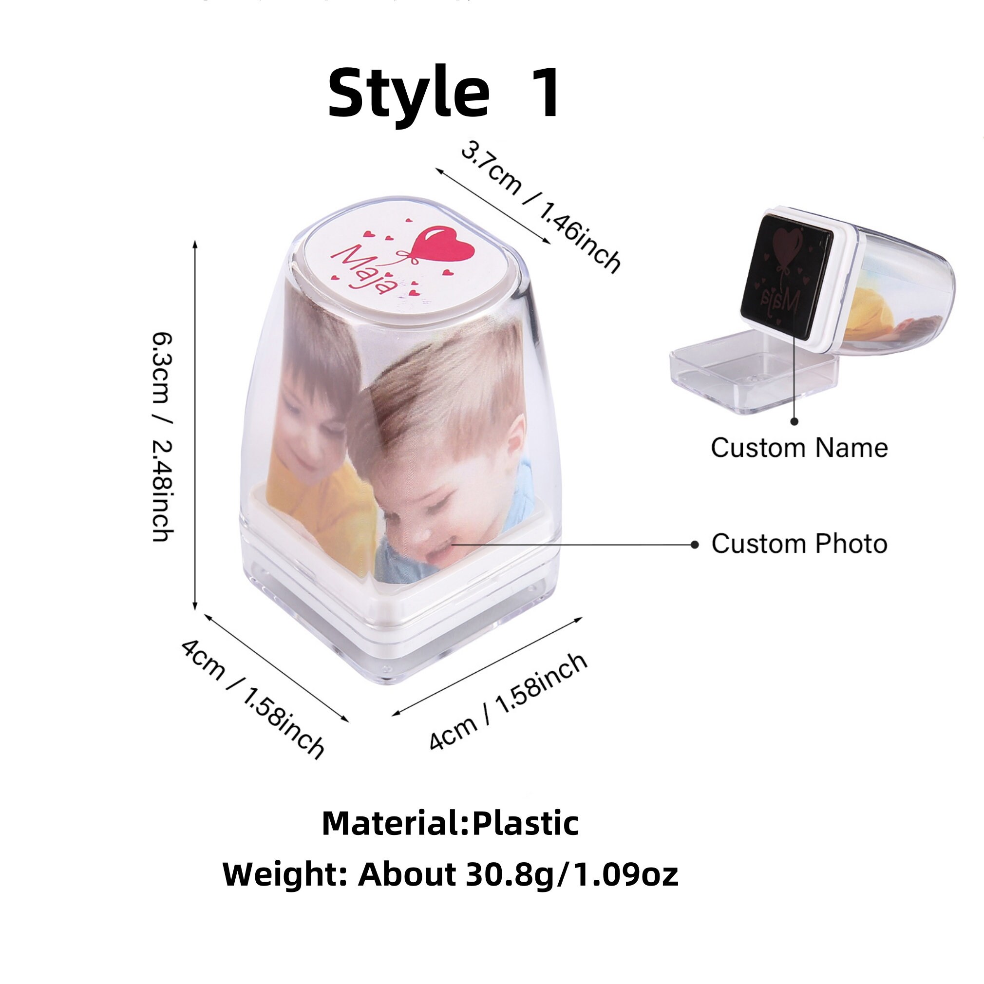 Clothing Label Stamp Custom Name Photo Stamp Kids Stamp Fabric Stamp ...