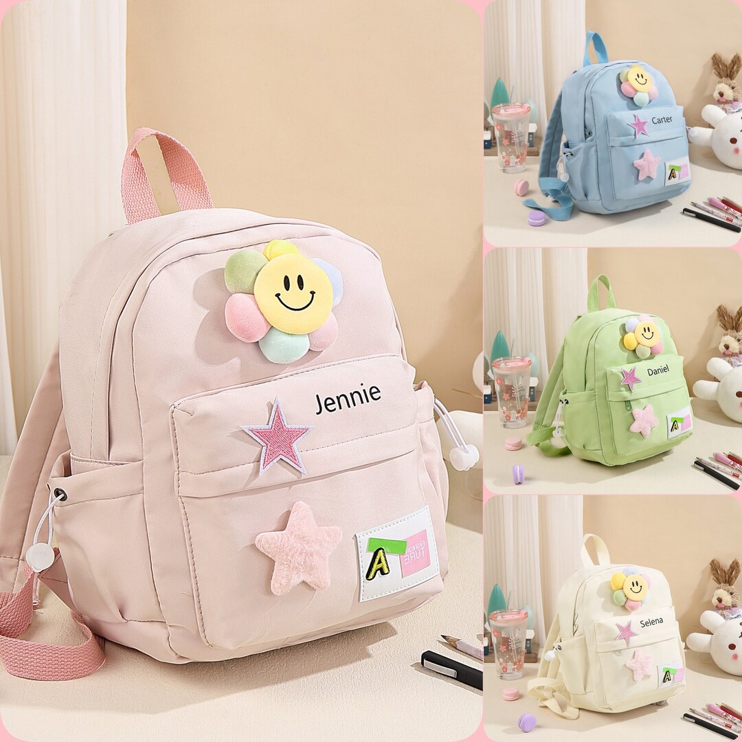 Personalized Backpack for Girls - Custom Named Backpack for Kids - Back ...
