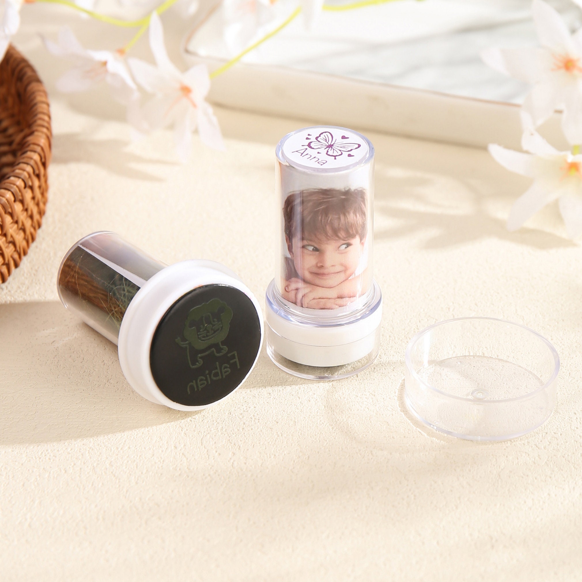 Clothing Label Stamp Custom Name Photo Stamp Kids Stamp Fabric Stamp ...