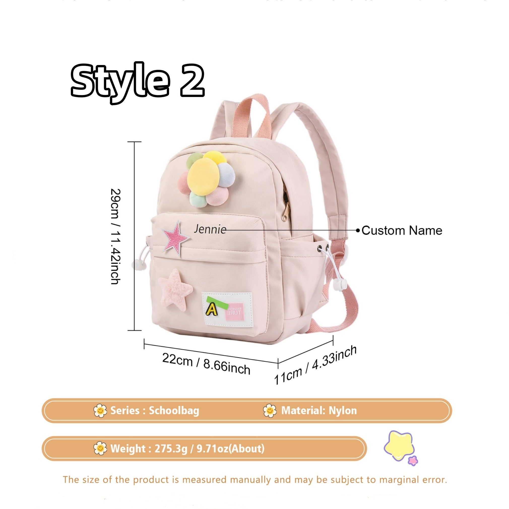 Personalized Children's Backpack Custom Name Children's Backpack back ...