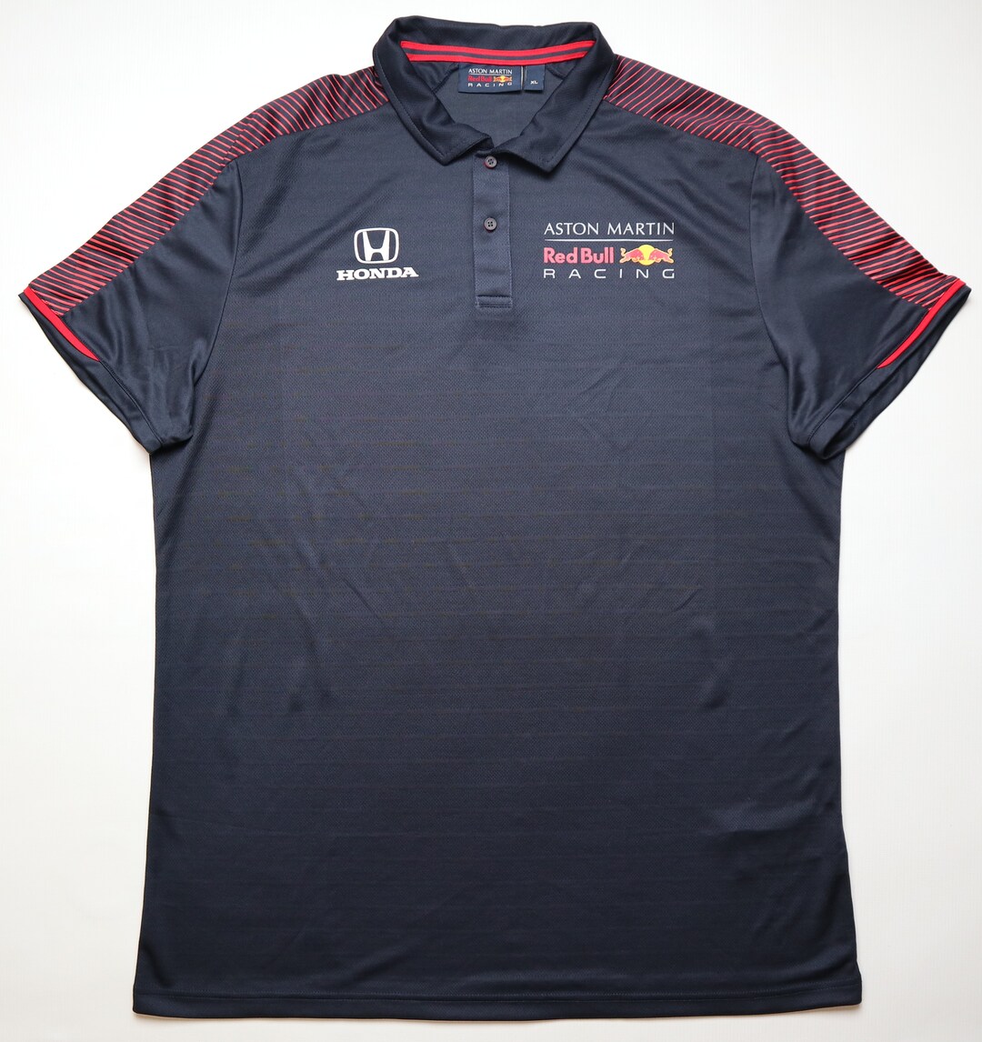 Red Bull Racing F1 Team Crew Pit Vintage Polo Shirt Jersey Trikot ...