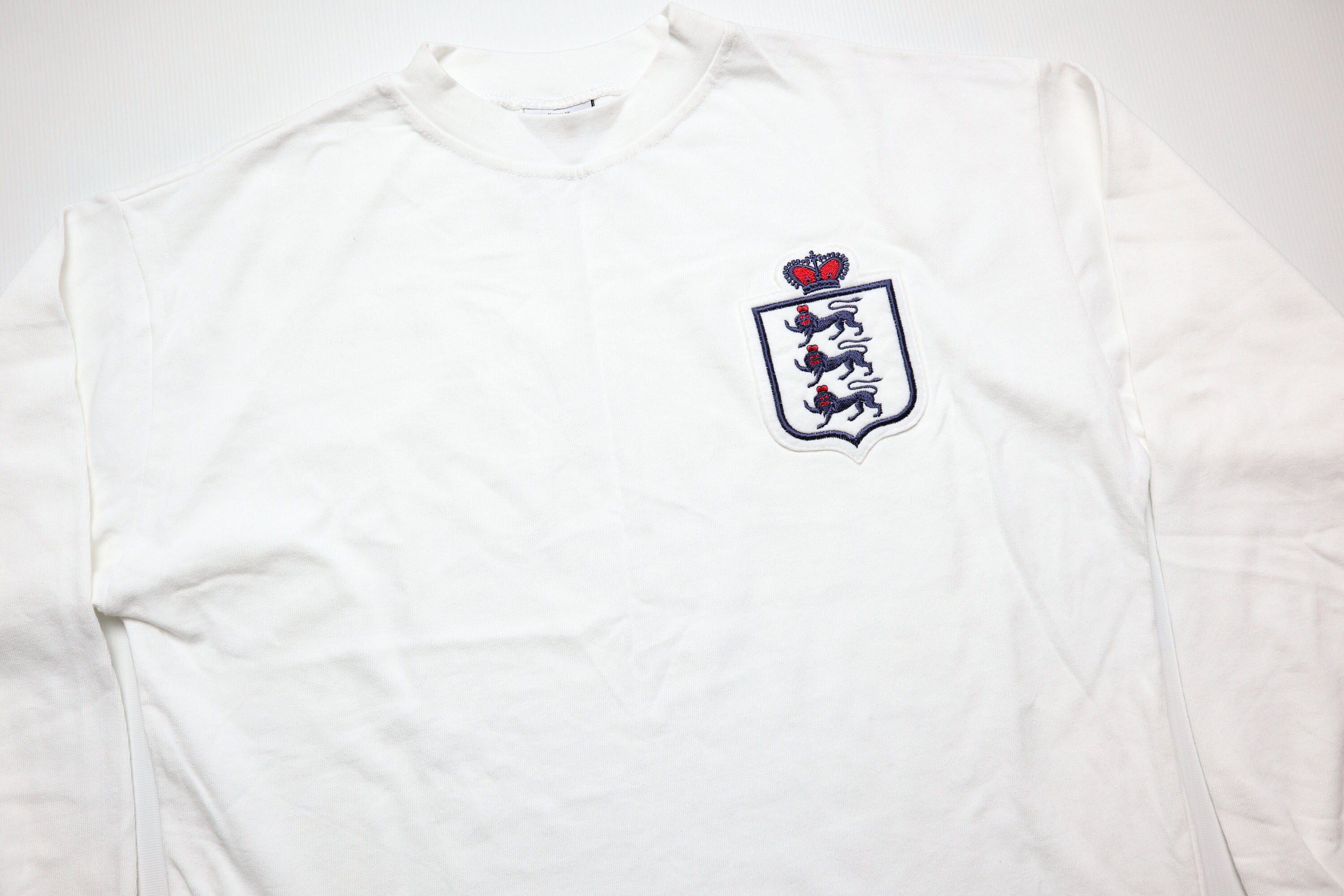 England 1872 Home Retro Replica Long Sleeve Football Shirt Soccer ...