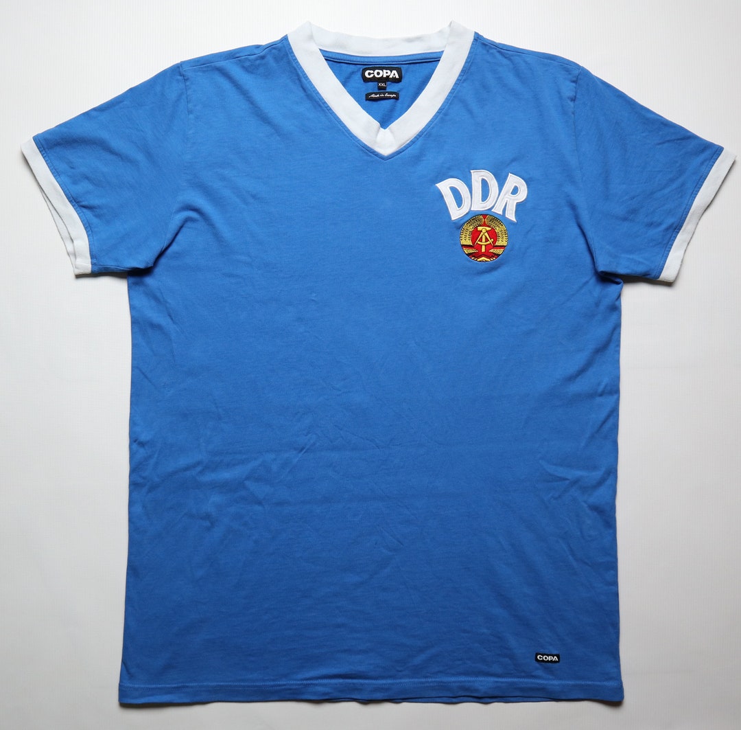 DDR East Germany 1974 Retro Replica Football Shirt Soccer Jersey Copa ...